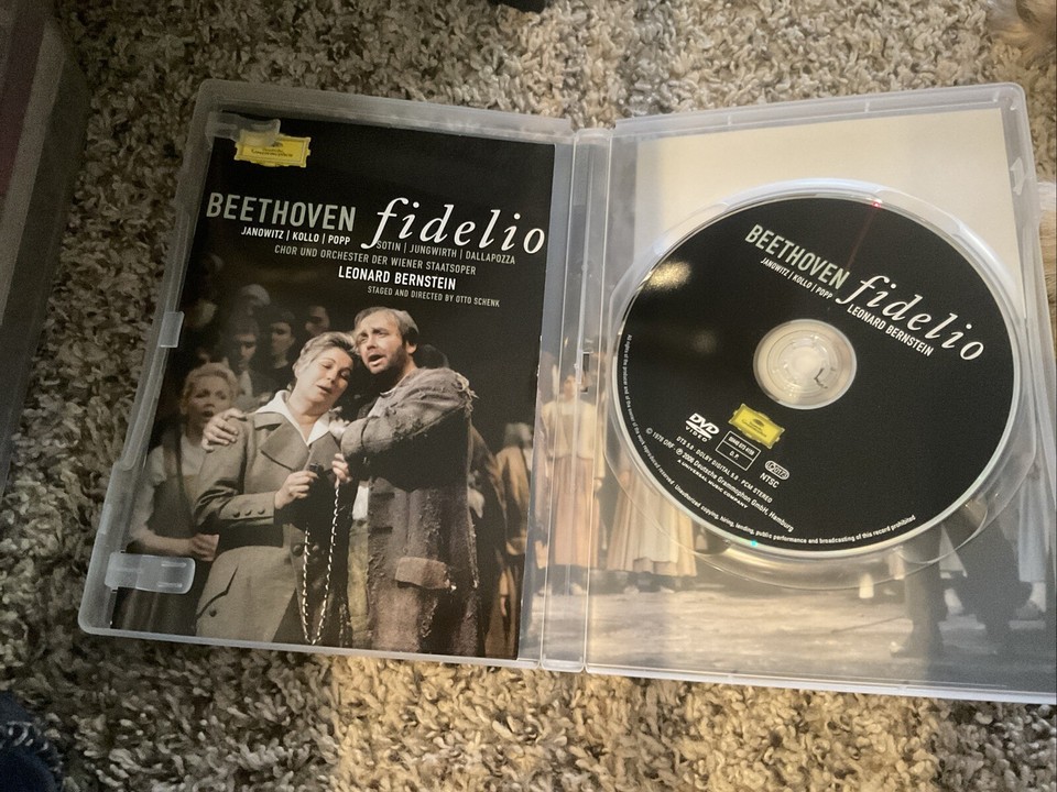Fidelio Beethoven Leonard Bernstein DVD Otto Schenk Rene Kollo Gundula ...