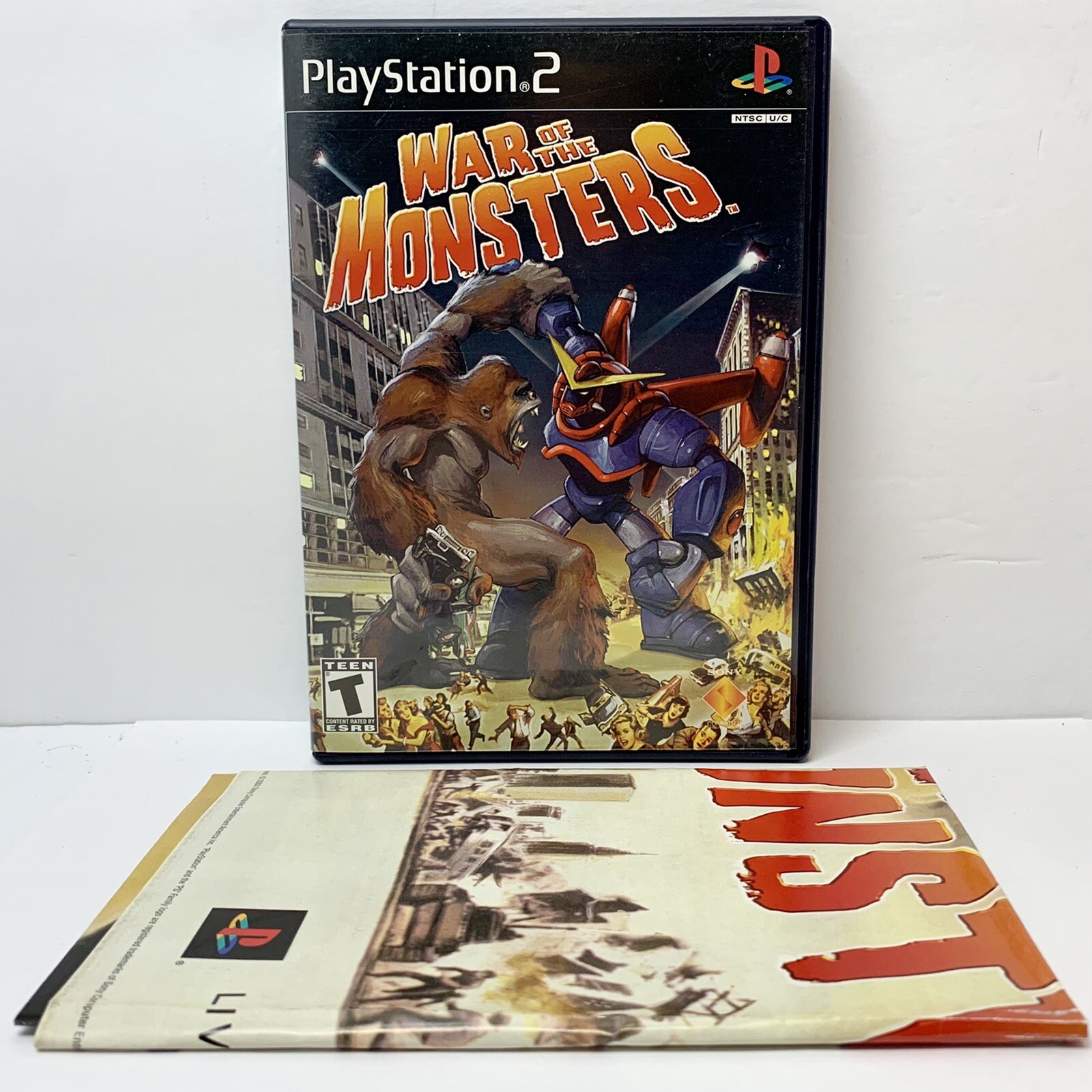 War of the Monsters PS2 PlayStation 2 - CIB w/ Reg Card & Poster TESTED ...