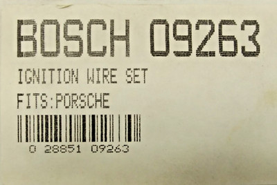 BOSCH 09263 Ignition Spark Plug Wire Set Porsche NOS | eBay