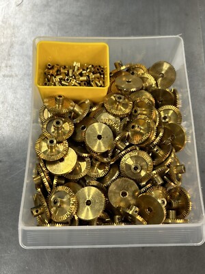 QTY 1 TRADESHIP BRASS BEVEL GEAR SET 50/10 TEETH 5:1 RATIO 90 DEGREE ...