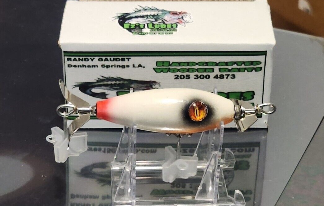 Ez's Wooden Mini Topwater Chopper Lure Bone White | eBay