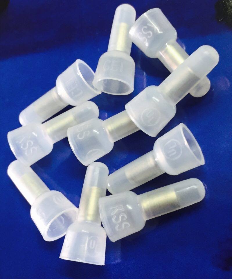 10 Pack White Closed End Bell Terminals 5.5mm | eBay