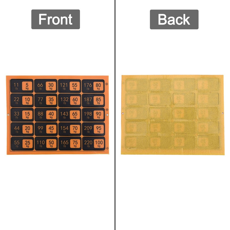 No Residual Glue Weight Stickers Weight Stickers PP Confusion Eye ...