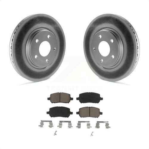 Front Coat Brake Rotor Ceramic Pad Kit For 2010 Pontiac G5 With Rear ...
