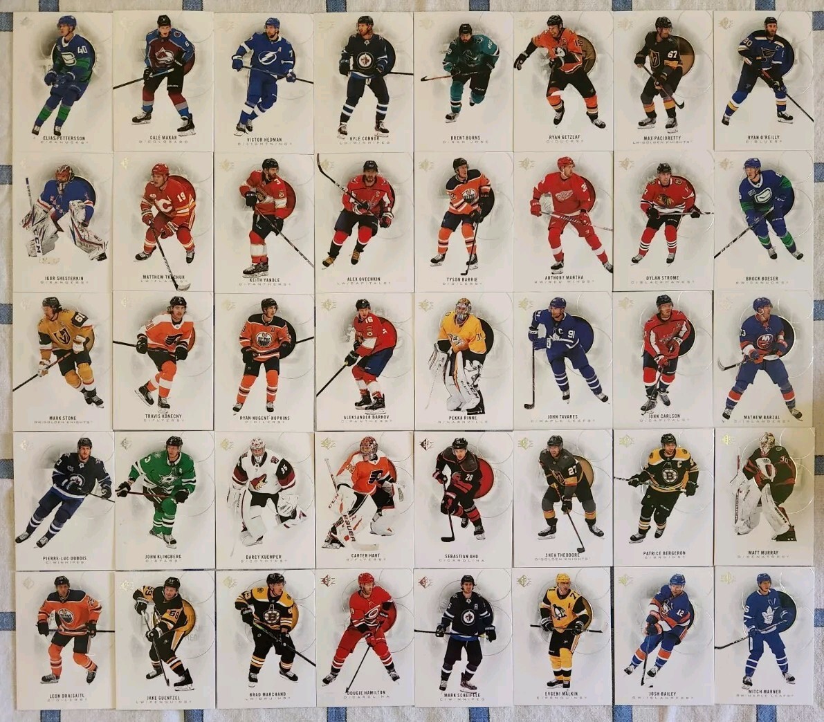 2020-21 SP Hockey Base Set 1-100 + 33 Parallels, 31 Rookie, 6 Authentic ...