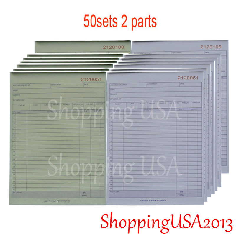 46 Pcs Sales Order Books Invoice Receipt Form Record 50 Set 2 Parts ...