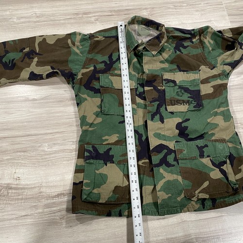 US Military Coat Mens Medium Long Woodland Camo Hot Weather Jacket ...