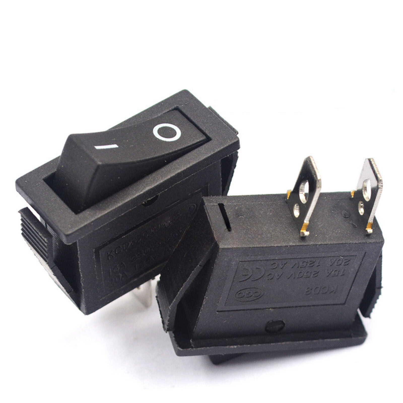 KCD3 2/3 Position Rectangular Rocker Switch 2/3 Pin ON/OFF Red Green ...