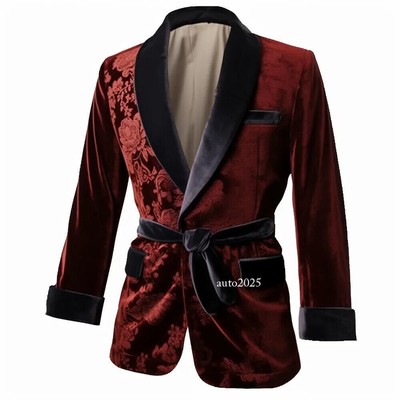 Men's Vintage Velvet Smoking Jacket | eBay