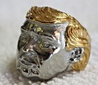 President - Donald Trump Gold Hair Ring, Stainless Steel, Size 7 thru ...