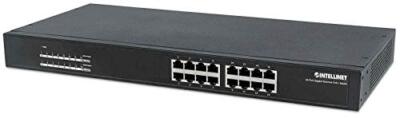 INTELLINET 560993 INTELLINET 16-PORT GIGABIT POE+ SWITCH, 200 WATTS ...