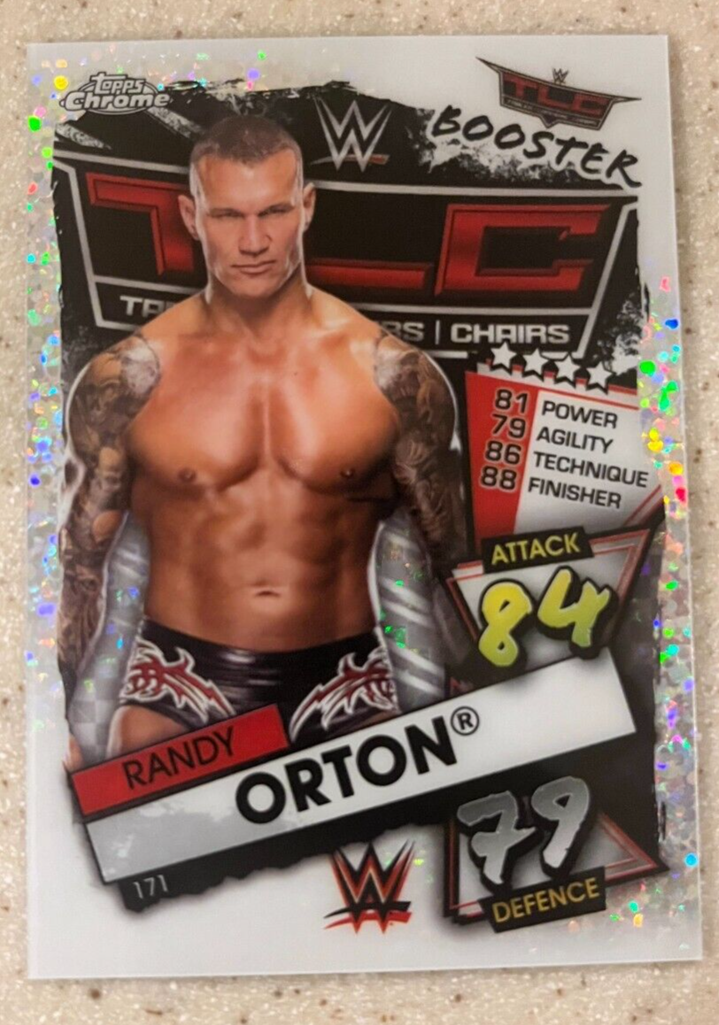 2021 Topps Chrome WWE Slam Attax - Randy Orton #171 Speckle Refractor ...