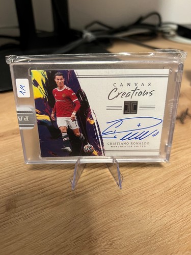 2021-22 Panini Impeccable Cristiano Ronaldo CR7 On Card Auto 1/1 Canvas ...