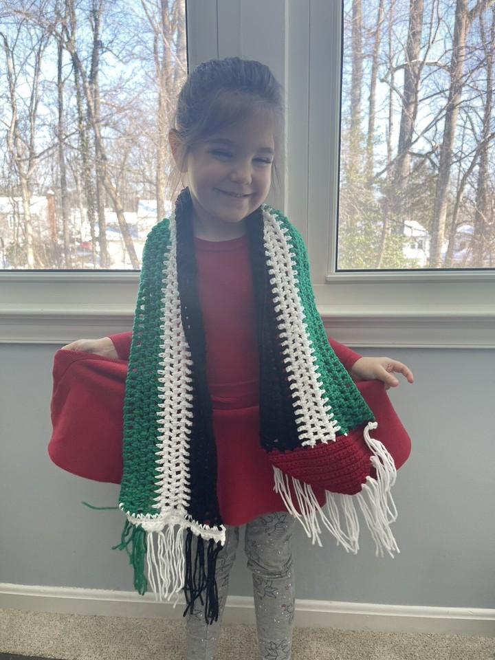 Palestinian Knit Scarf handmade Keffiah | eBay