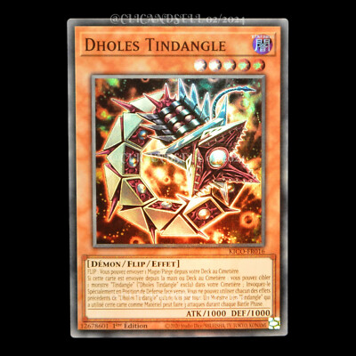 carte YU-GI-OH KICO-FR016 Dholes Tindangle SR | eBay