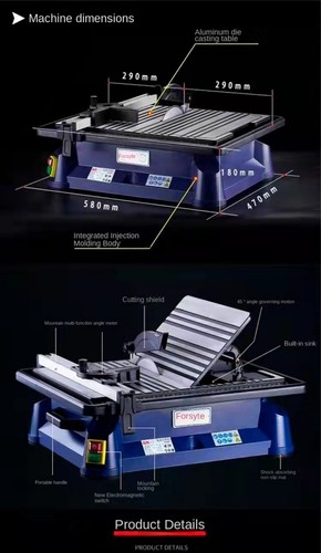 220V 1000W Cutting Machine Electric Tile Tool Small Stone Floor Tile ...