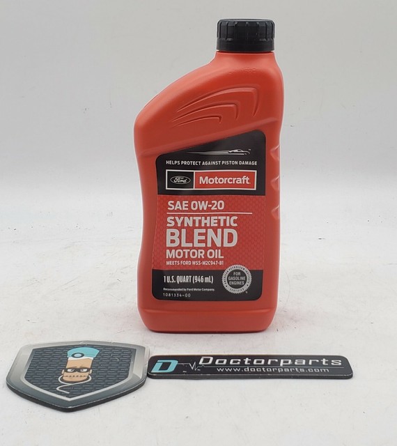 Engine Oil-Premium Synthetic Blend Motor Oil - Quart Motorcraft XO-0W20 ...