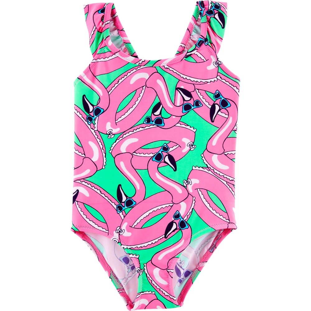 USA DEALS NOW Baby Girl OshKosh B'gosh® Flamingo One-Piece Swimsuit 12 ...