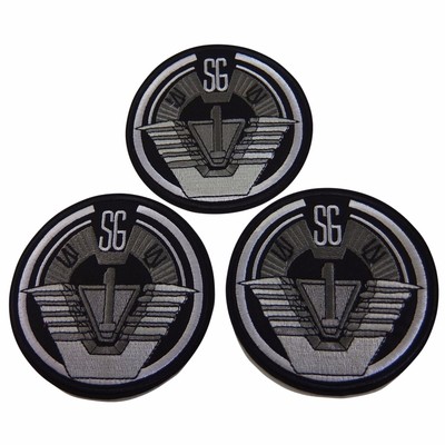 Stargate SG-1 Television Show Team Uniform Logo Embroidered Patch Set ...