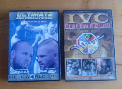 Ultimate Bare Knuckle Fighting IVC Vale Tudo DVD Lot X2 Chuck Liddell ...