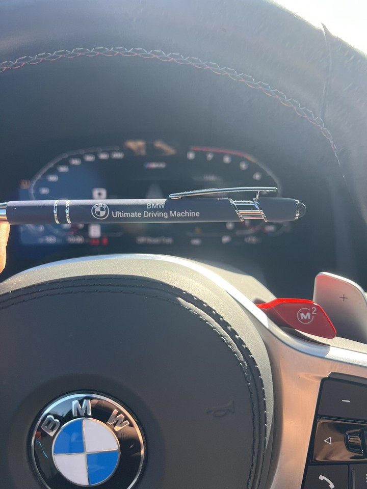 BMW Ballpoint Pen 2-In-1 Pen with Stylus Tip.(BIC) Comfortable Writing ...