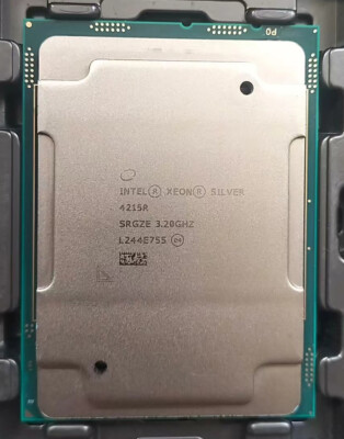 Intel Xeon Silver 4215R 8-core 16-thread 3.20GHz 11 MB cache SRGZE CPU ...