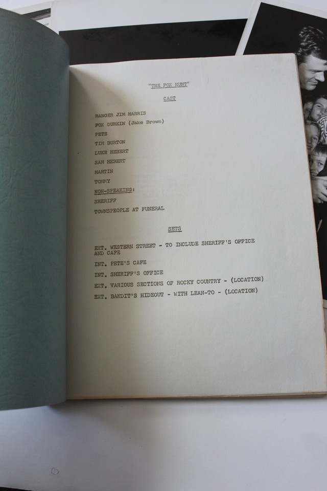 Rare Robert Culp's personal TrackDown TV 50s show Episode script with ...