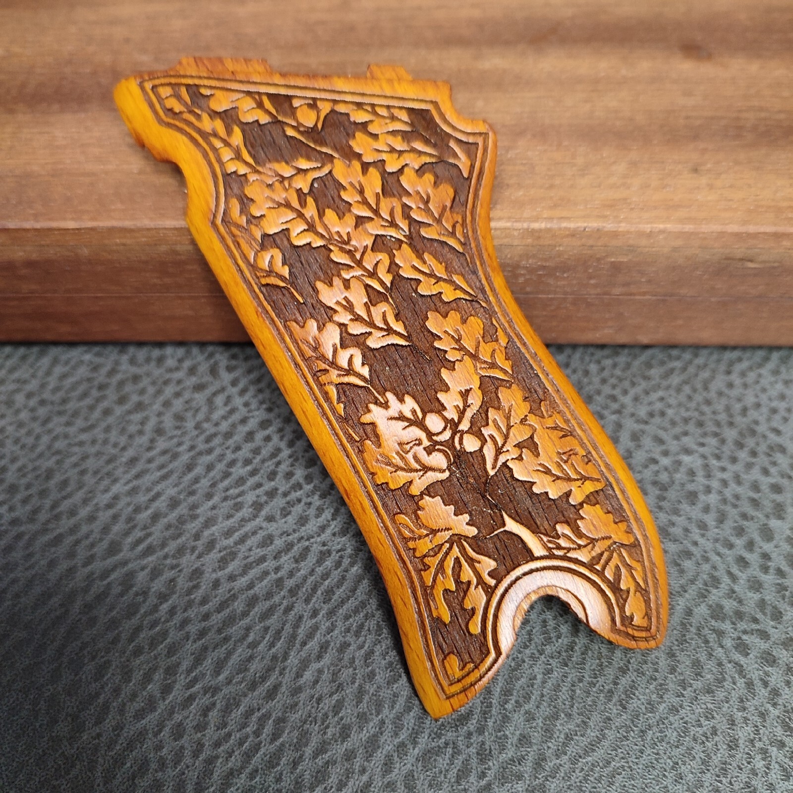 WW2 German Luger P08 Pistol Wooden Grip Hand made Turkish Walnut Wood ...