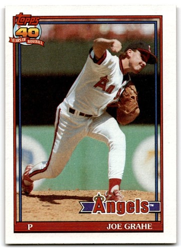 1991 Topps Joe Grahe Rookie California Angels #426 | eBay