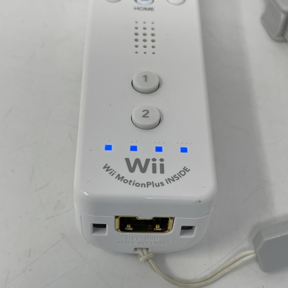 Nintendo OEM Motion Plus Wii Mote Remote White Controller Official RVL ...