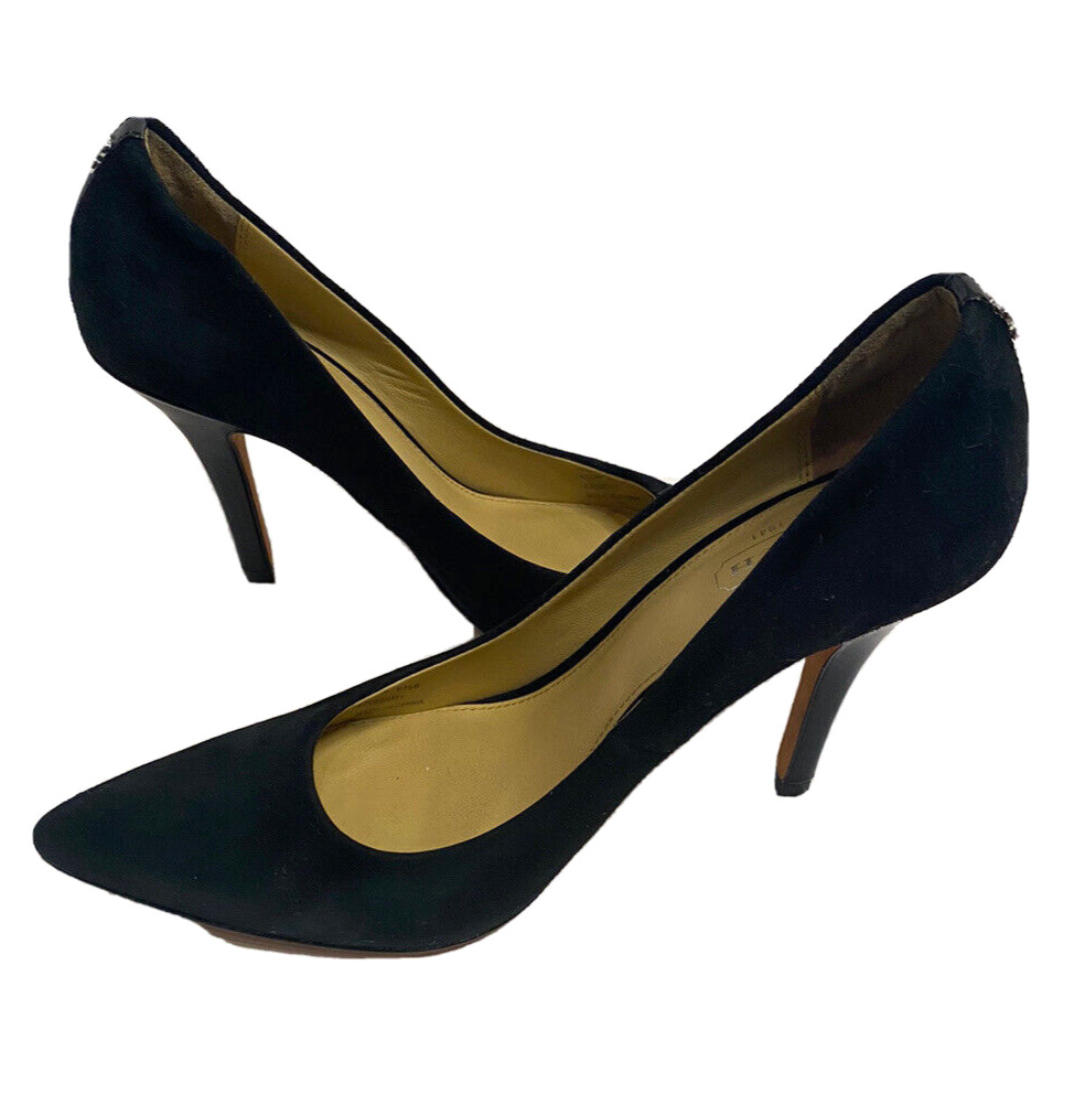COACH Womens Ellin BLACK SUEDE Leather PUMPS Sz 6.5B … - Gem