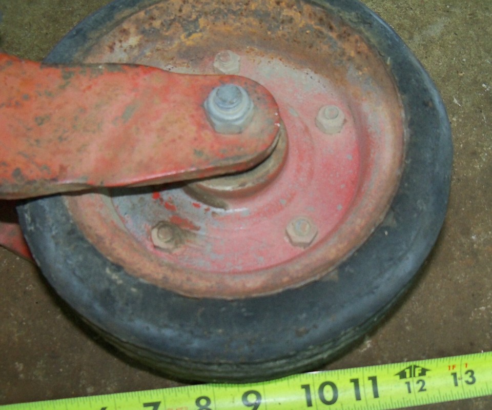 72" Finish Mower Bush Brush Hog Deck Caster Wheel Post Arm 8" Tire | eBay