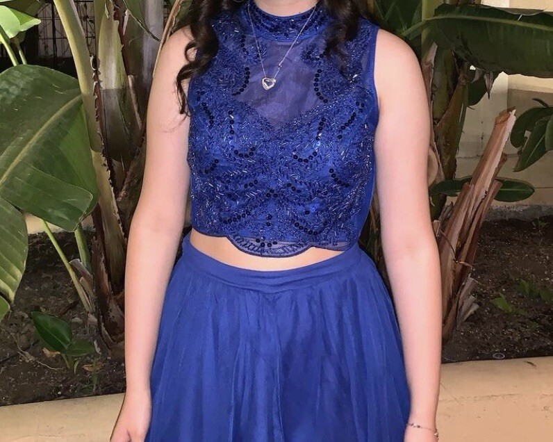 Royal Blue 2-piece dress | eBay
