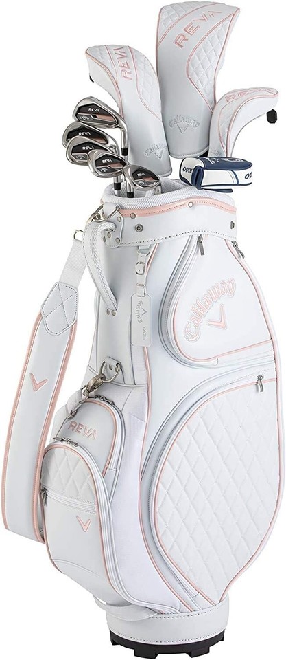 Callaway Womens Reva 9 Piece Complete Golf Set Caddy Bag ‎‎Rosegold ...