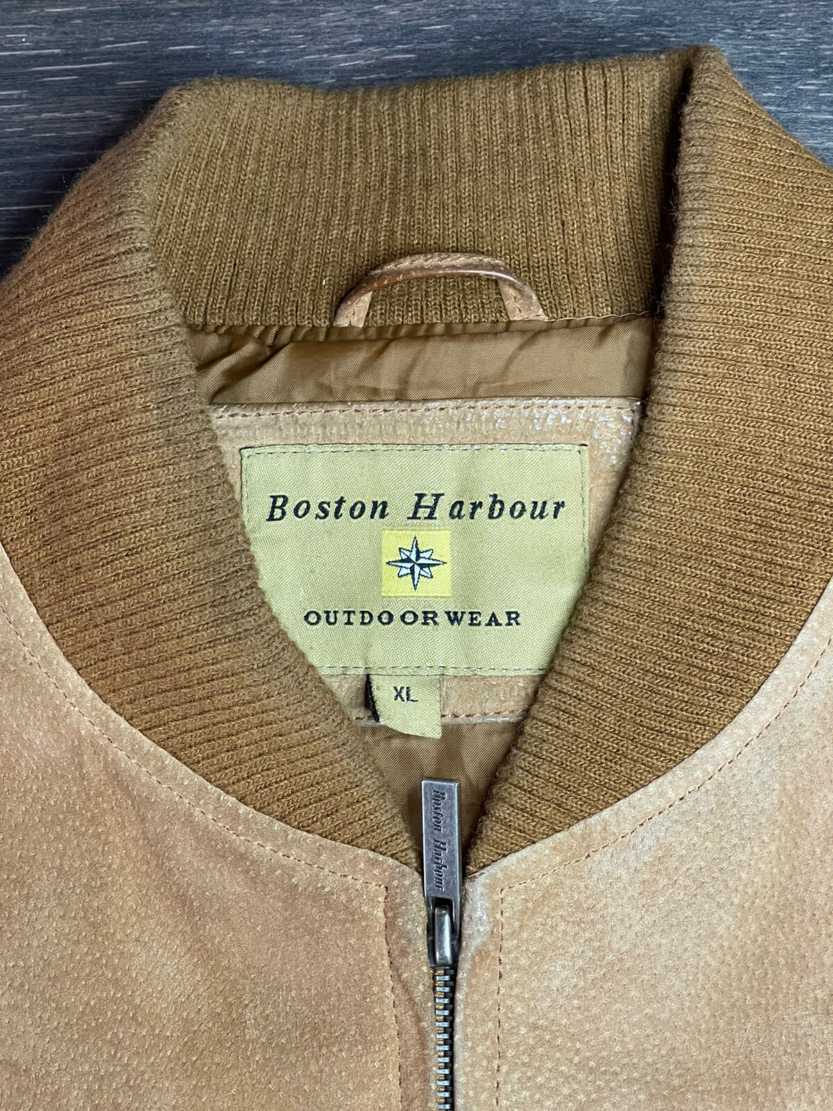 Boston Harbour Outdoor Wear Suede Leather Bomber Jack… - Gem