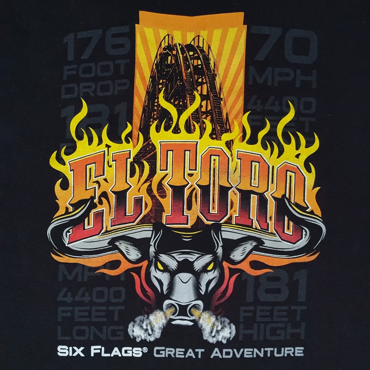 Logo Del Toro Scatenato Six Flags