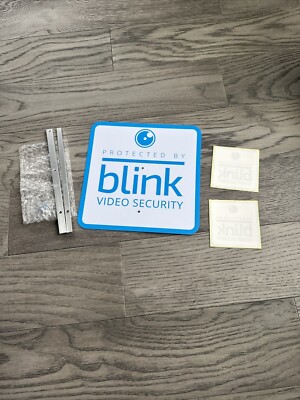 Blink Security Yard Sign w/ Aluminum Post - Security Alarm Camera ...