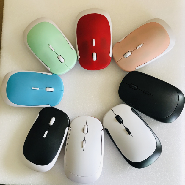 2pcs Wireless mouse ultra thin photoelectric mouse laptop desktop ...