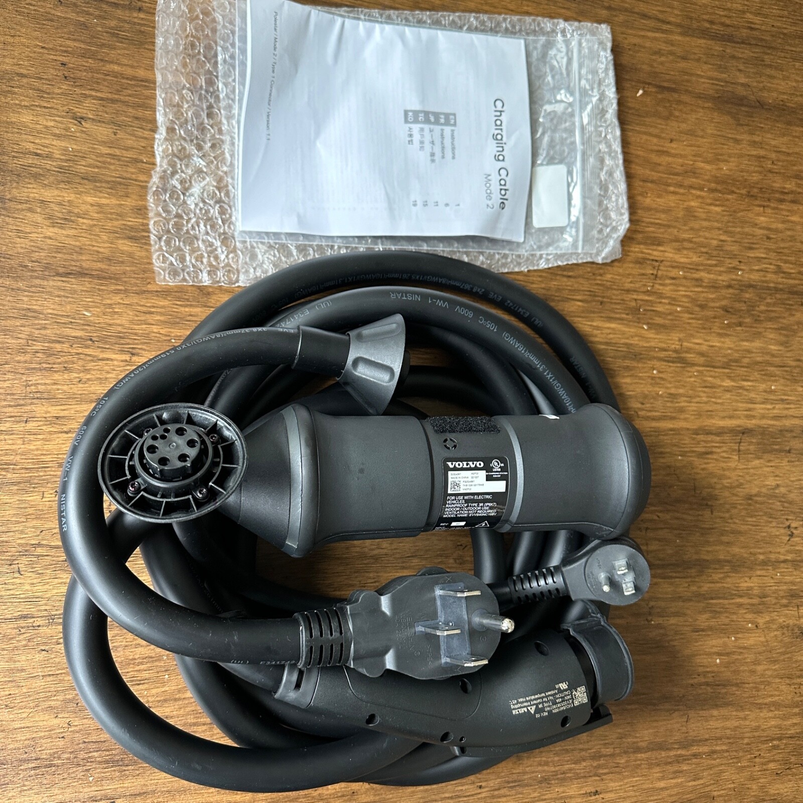 Volvo EV Charger XC40 V60 S60 S90 XC60 XC90 PHEV Charging cable 120v ...