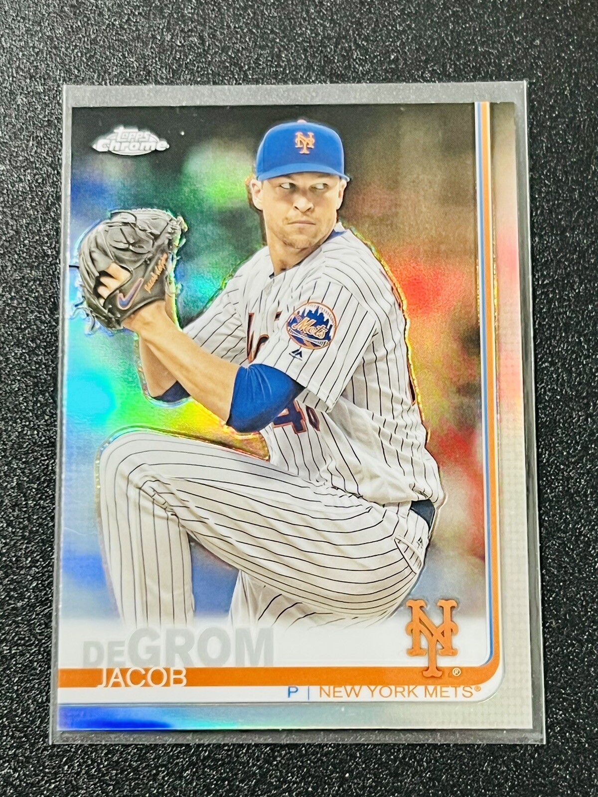 Jacob deGrom 2019 Topps Chrome Flagship Set Silver Refractor Parallel ...