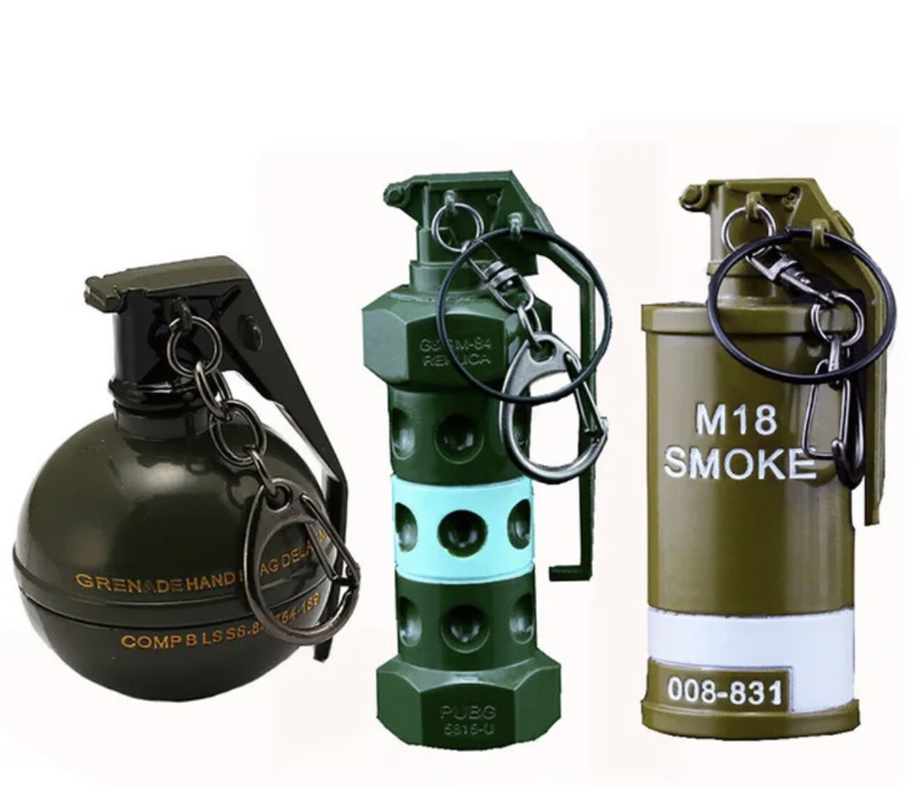 Grenade Guns Keychain keyring Metal parts Toy UK based & Quick Postage ...