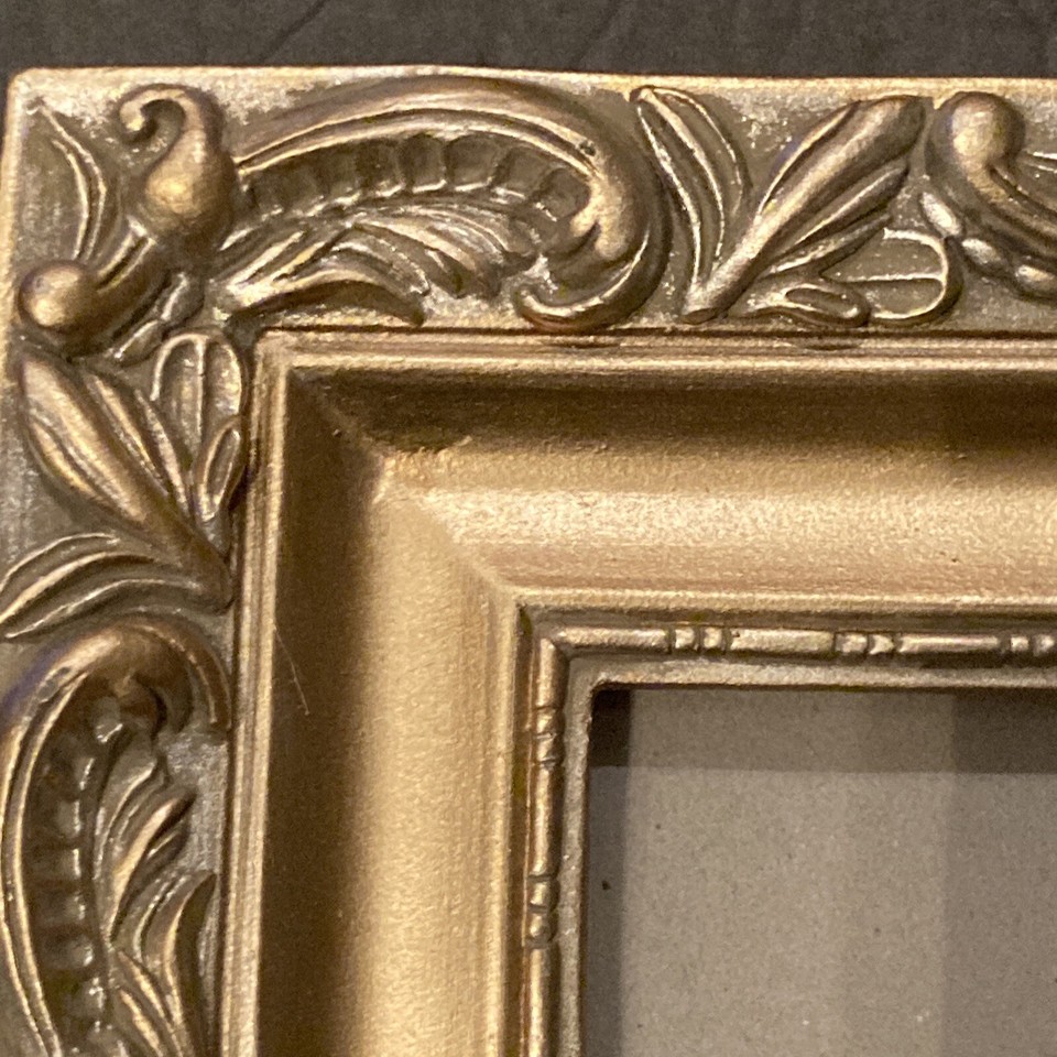 Ornate Gold Picture Frame Gold Gilt Wood 10 1/8” X 8 1/4” Holds 5 X 7 ...