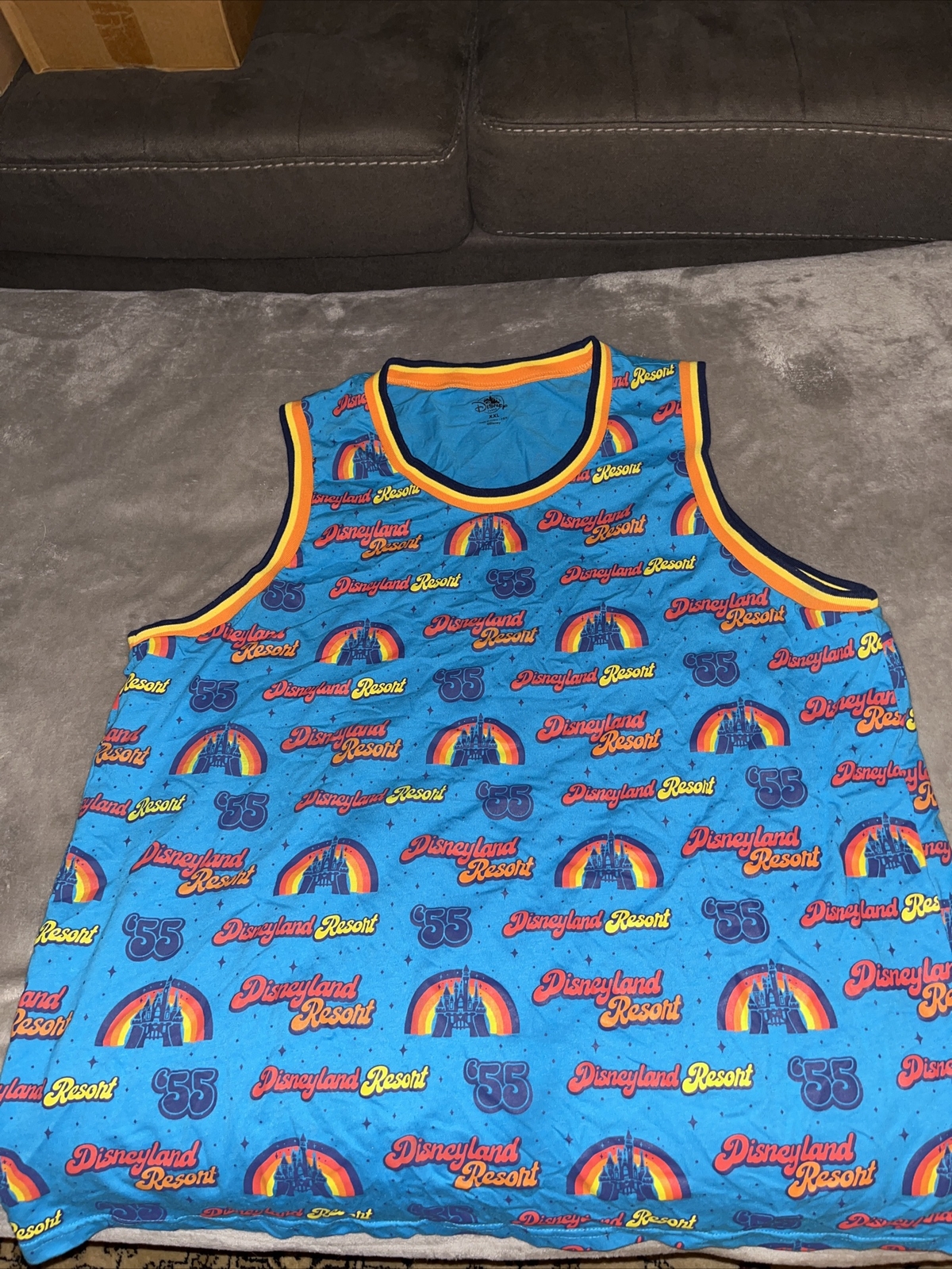 Disneyland Resort 1955 Disney Parks Bright Blue Tank Top Adult XXL | eBay
