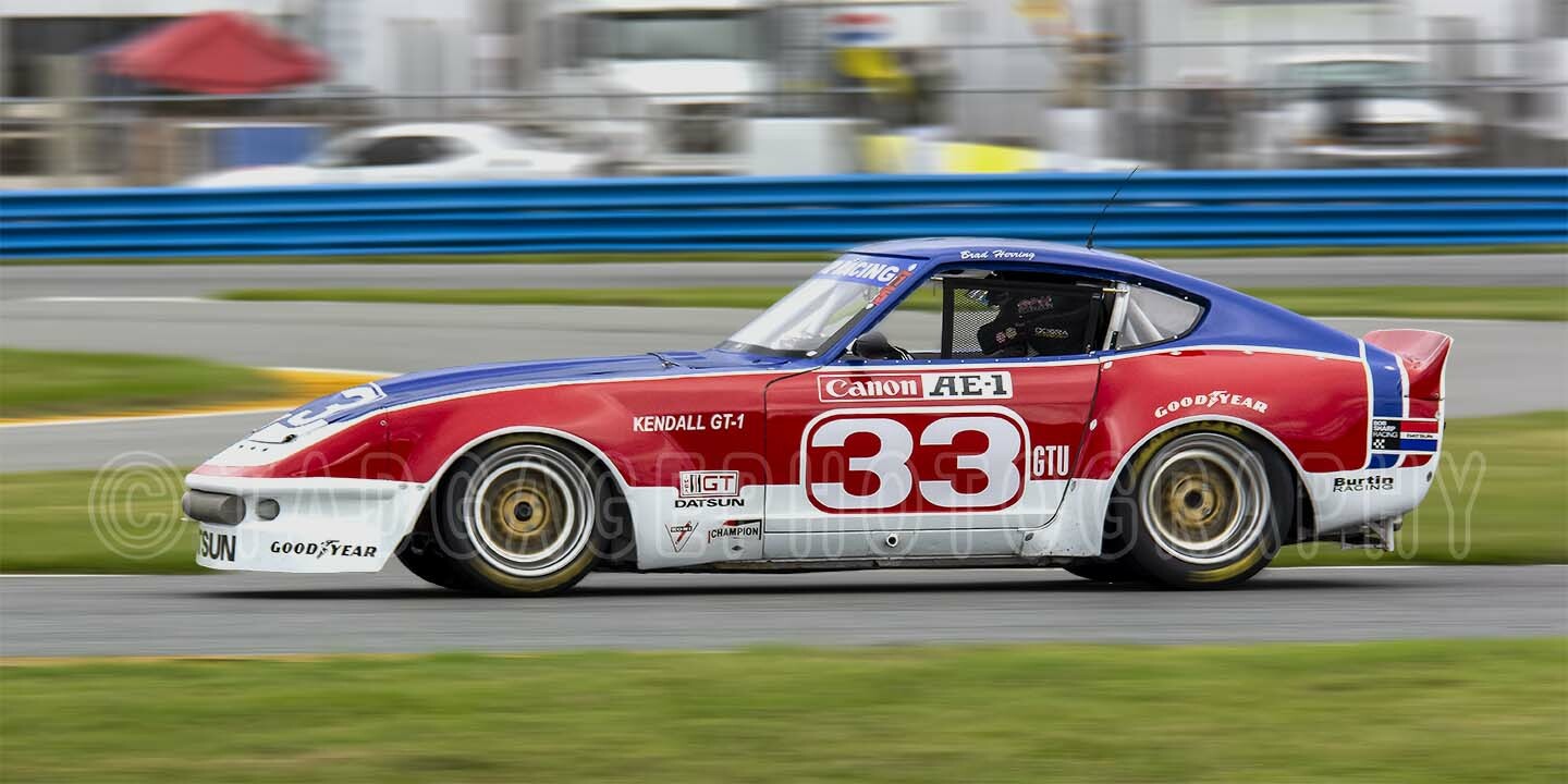 Datsun 240Z IMSA GTU Bob Sharp Racing Vintage Classic Race Car Photo CA ...