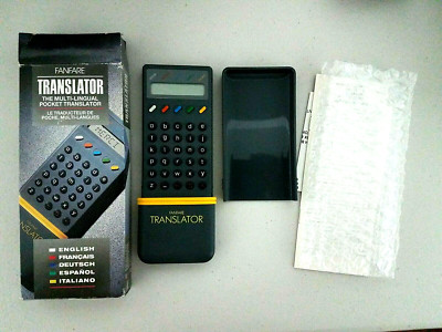 Fanfare Multilingual Pocket Translator - Open Box - Vintage Electronics ...