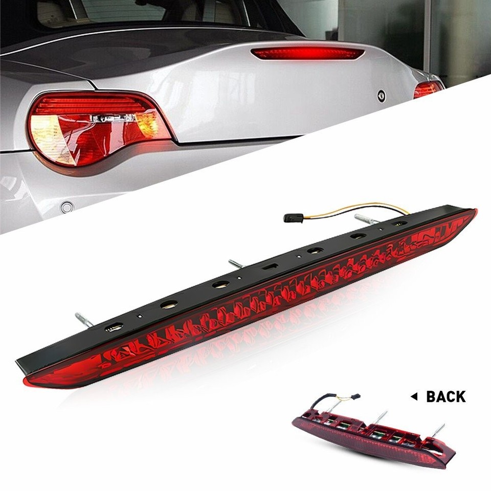 For BMW Z4 E85 Trunk 03-08 3rd Third Brake Light Stop Clear Lens ...