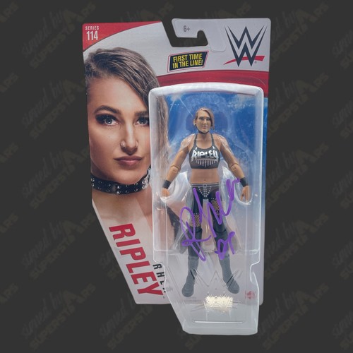 Rhea Ripley signed WWE Series 114 Action Figure | eBay
