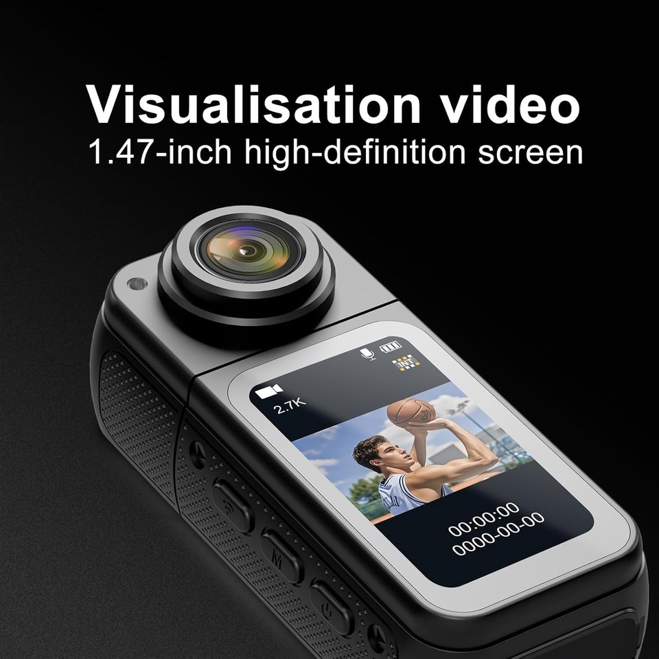 HD Mini Camera 2.7K High-Resolution W/180° Rotating Lens Loop Recording Function | eBay UK