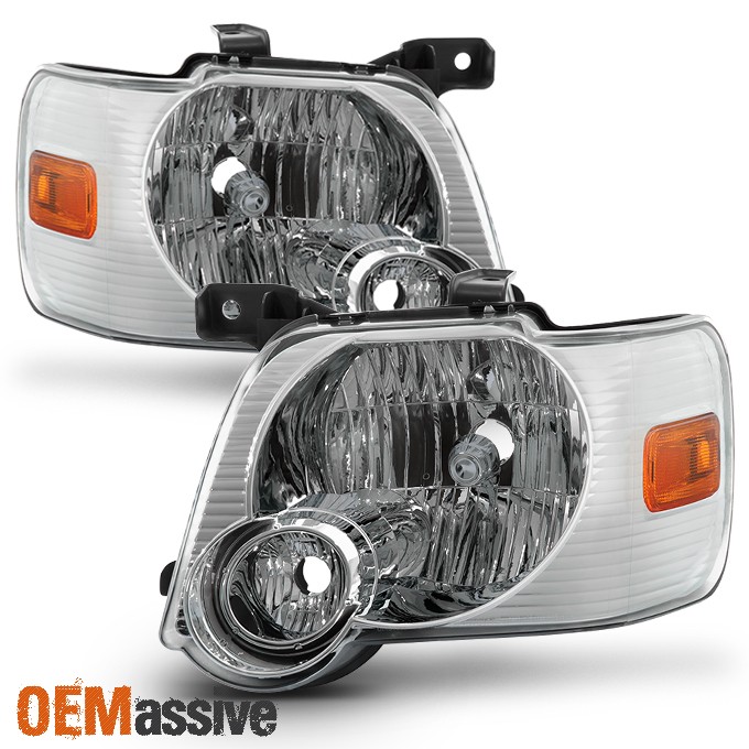 Fit 2006-2010 Ford Explorer Headlights Lamps 06 07 08 09 10 Left+Right ...