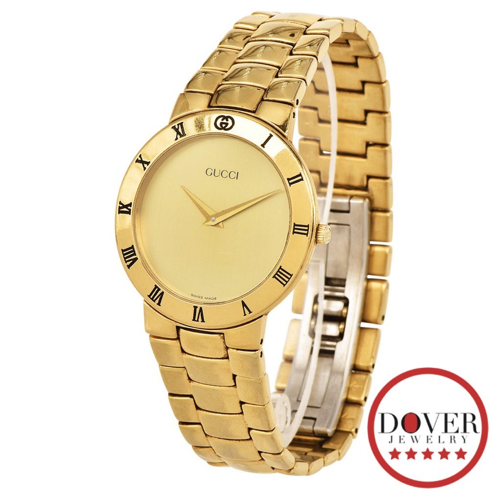 Gucci 3300M Stainless Steel 32mm Unisex Roman Quartz Watch NR | eBay